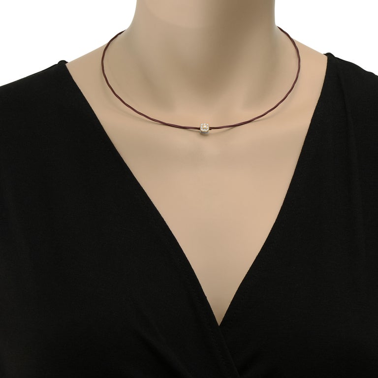 Alor Stainless Steel and 18k Gold, Diamond Cable Choker Necklace For ...