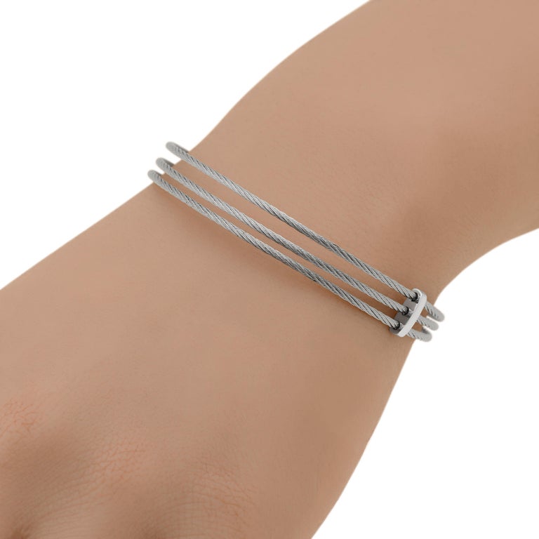 Alor Stainless Steel Bangle Bracelet For Sale at 1stDibs