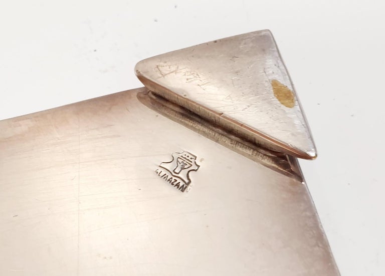 Alpaca Silver Card Holder with Envelope Form Almazan signed Spain For ...