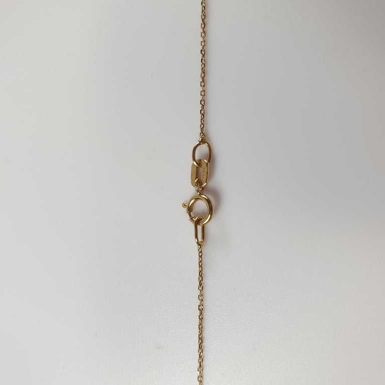 Alphabet Token B Necklace 18 Karat Gold, Options White, Yellow and Rose ...