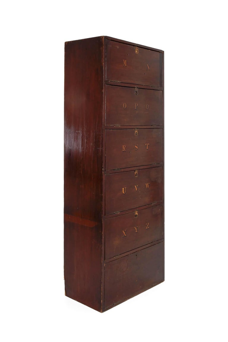 Alphabetical Legal Cabinet, circa 1900 For Sale at 1stDibs