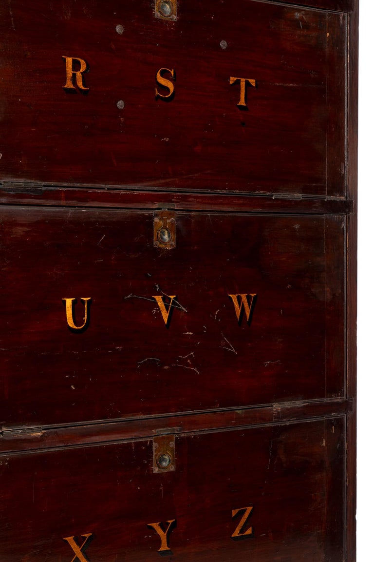 Alphabetical Legal Cabinet, circa 1900 For Sale at 1stDibs