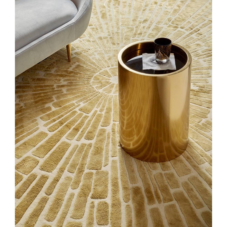 Alphaville Stainless Steel Petite Accent Table For Sale at 1stDibs