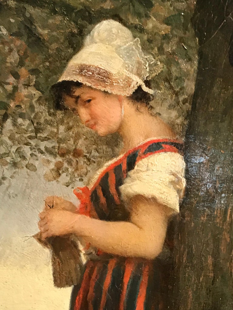 Alphonse Gaudefroy, France, Original Oil Painting on Canvas, 1879 For ...