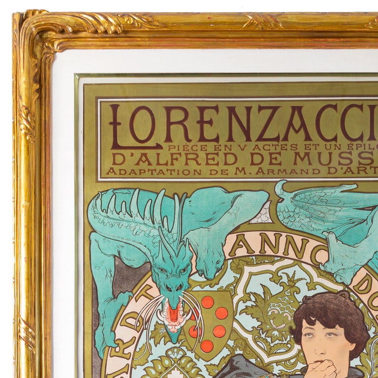Alphonse Mucha "Lorenzaccio" Lithograph For Sale at 1stDibs