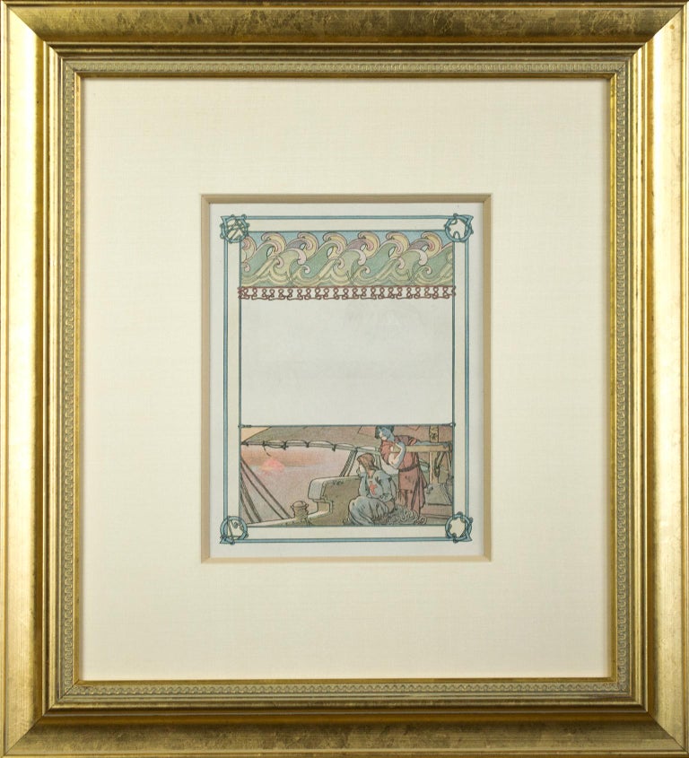 Alphonse Mucha - "Guiding Light" and "Nature's Course," Doublesided ...