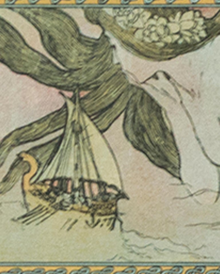 Alphonse Mucha - "Guiding Light" and "Nature's Course," Doublesided ...