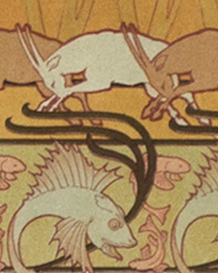 Alphonse Mucha - "Ilsee's Palace" and "The Princess's Creation" Color ...