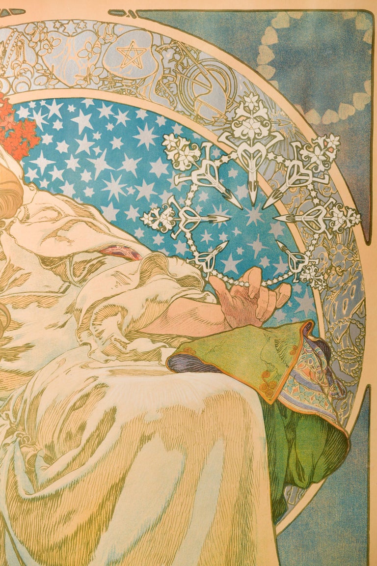 Alphonse Mucha - "Princess Hyacinthe" Original 1911 Lithograph ...