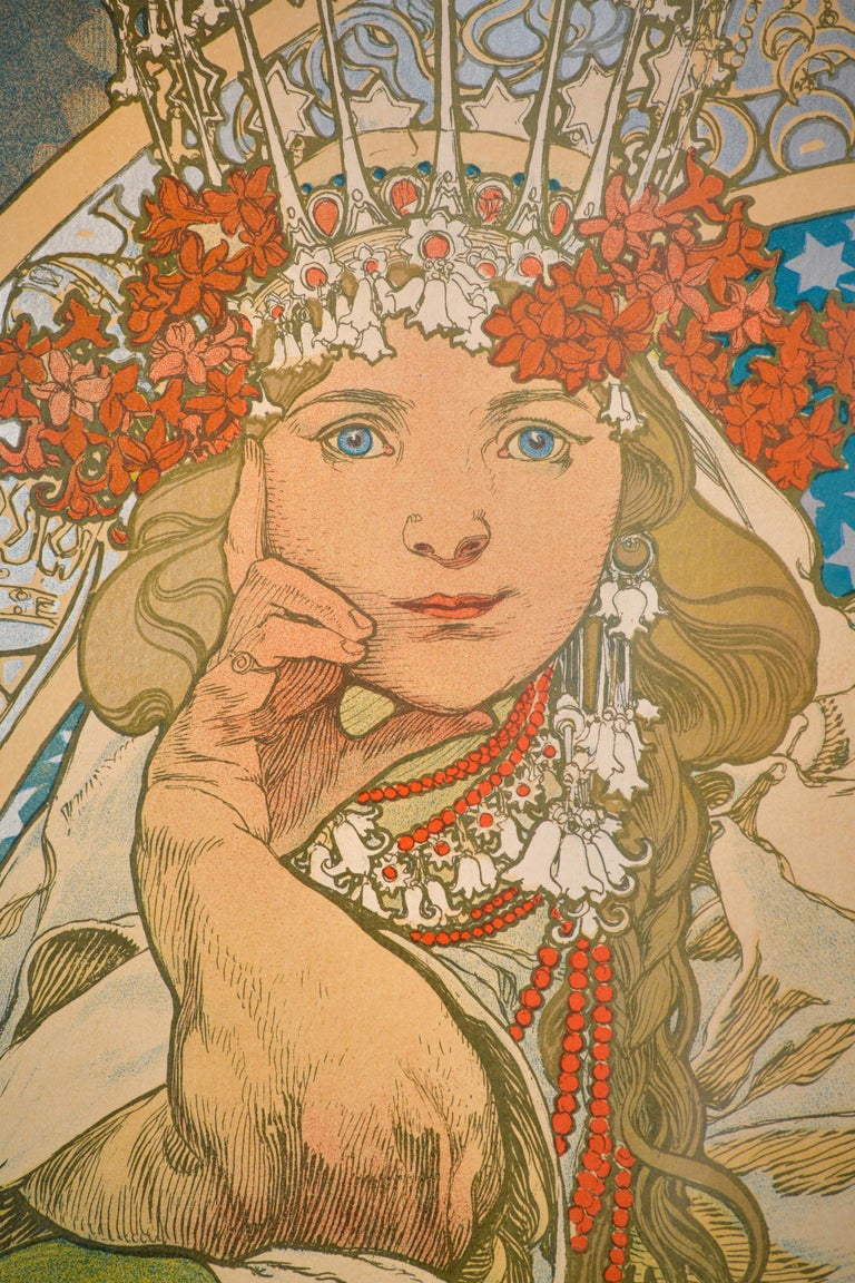 Alphonse Mucha - "Princess Hyacinthe" Original 1911 Lithograph ...