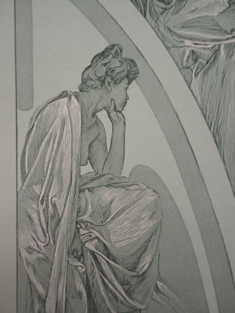 Alphonse Mucha - Thinking Women - Lithograph 1902 at 1stDibs | alphonse ...
