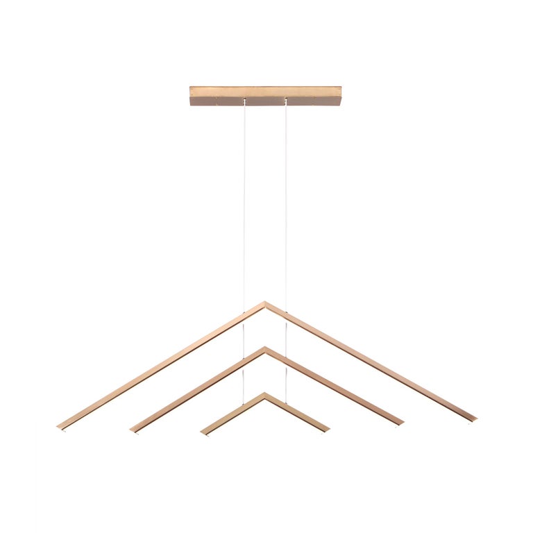 Alpine APC60 Contemporary Geometric Modern LED Chandelier Light Fixture ...