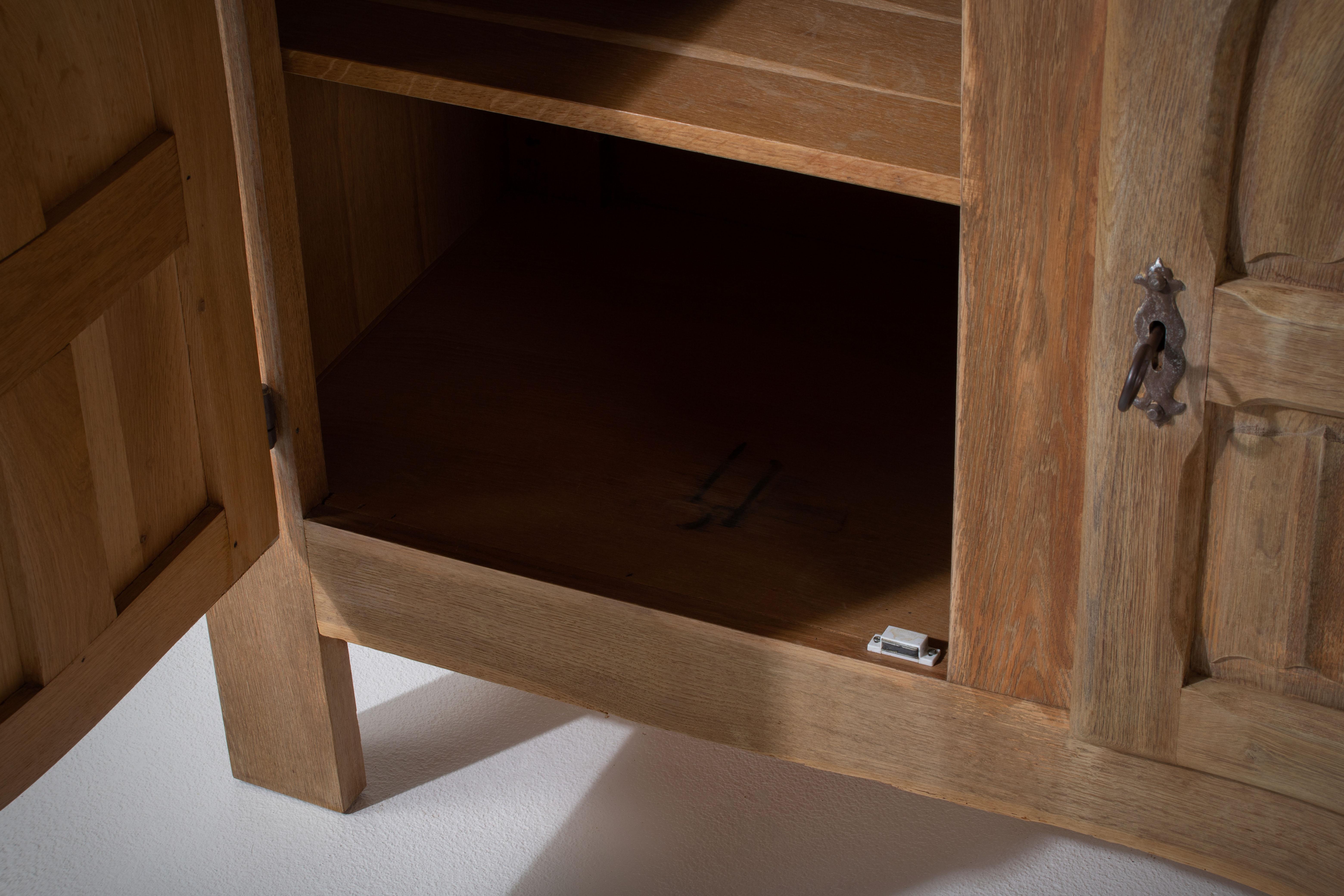 Alpine Chalet Chic Sideboard in Oak, France at 1stDibs