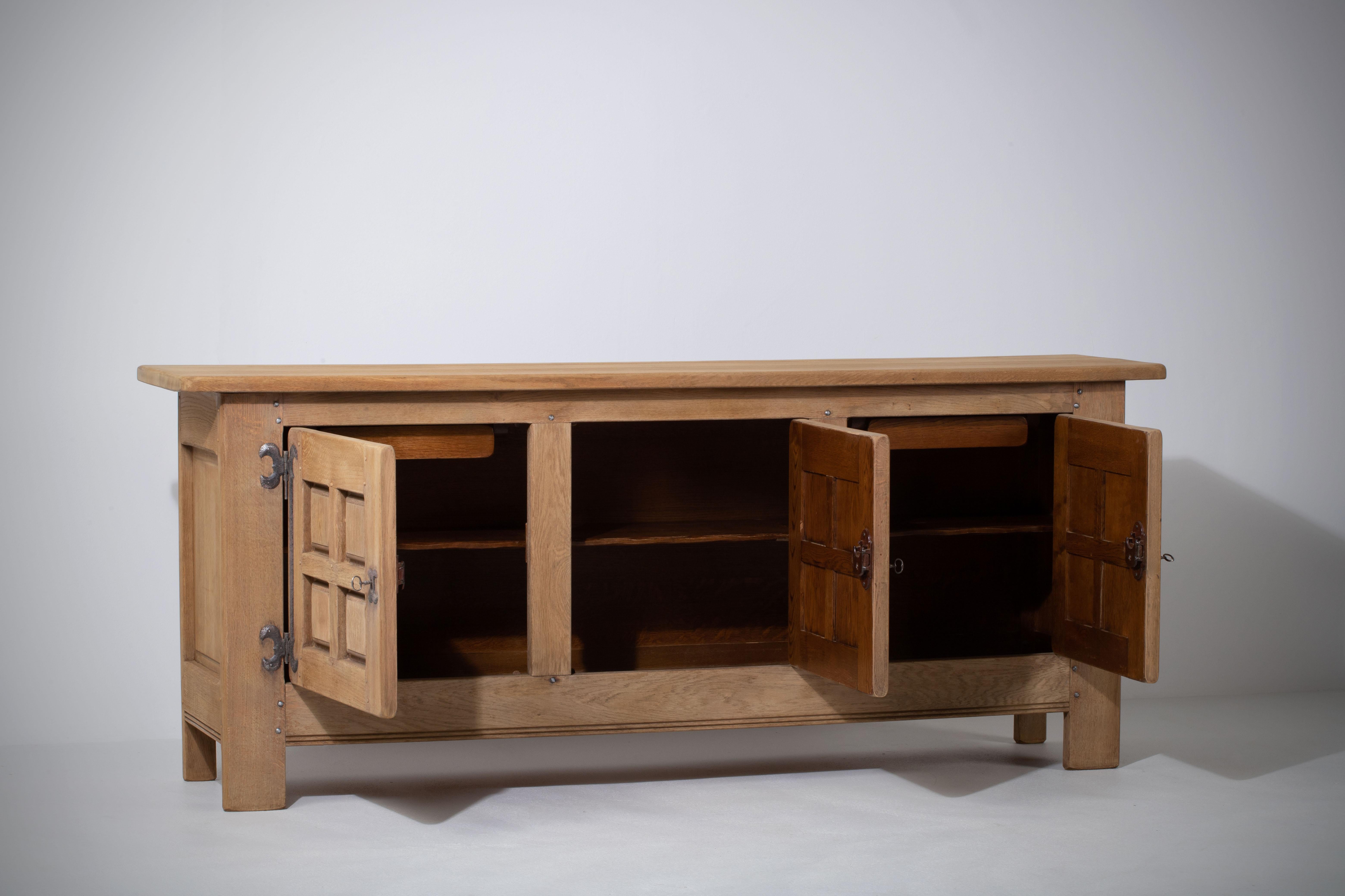 Alpine Chalet Chic Sideboard in Oak, France For Sale at 1stDibs