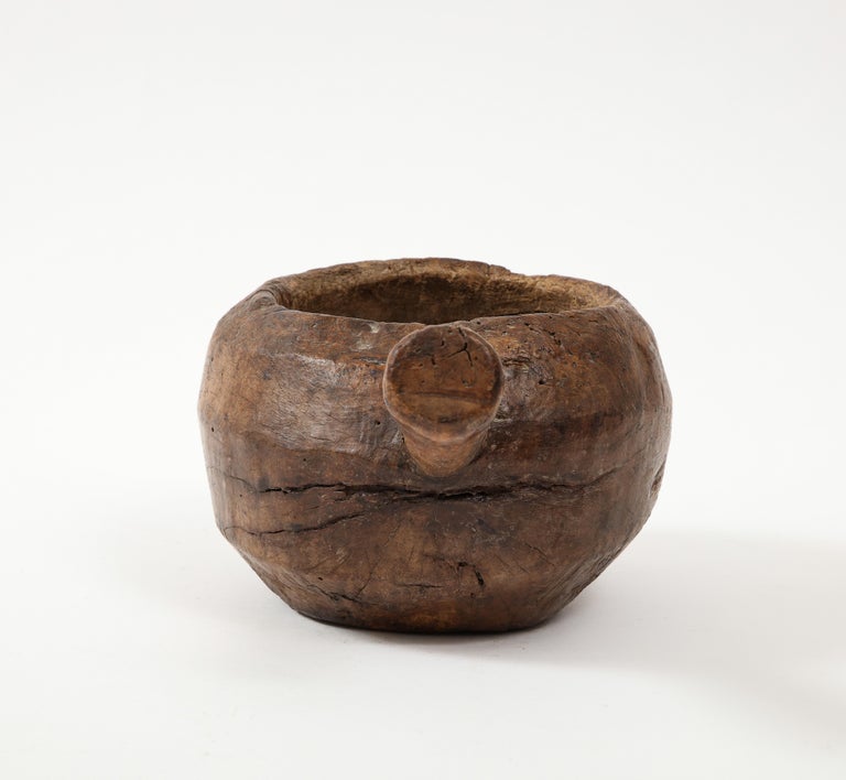 Alpine Folk Art Waxed Milk Bowl, France, c. 1850 For Sale at 1stDibs