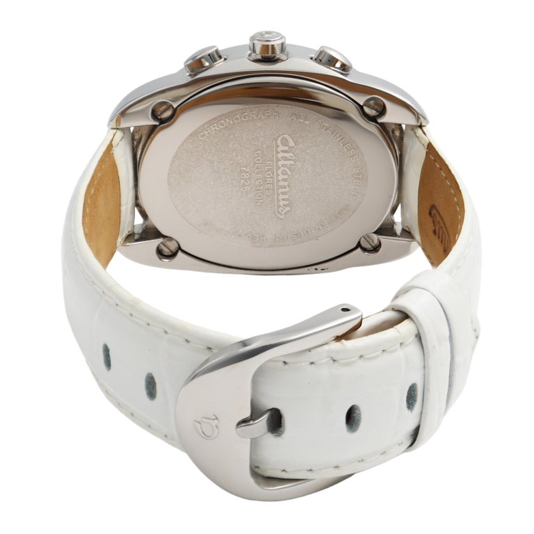 Altanus Flores Chrono Steel White Dial Quartz Ladies Watch 7825-WIWI ...