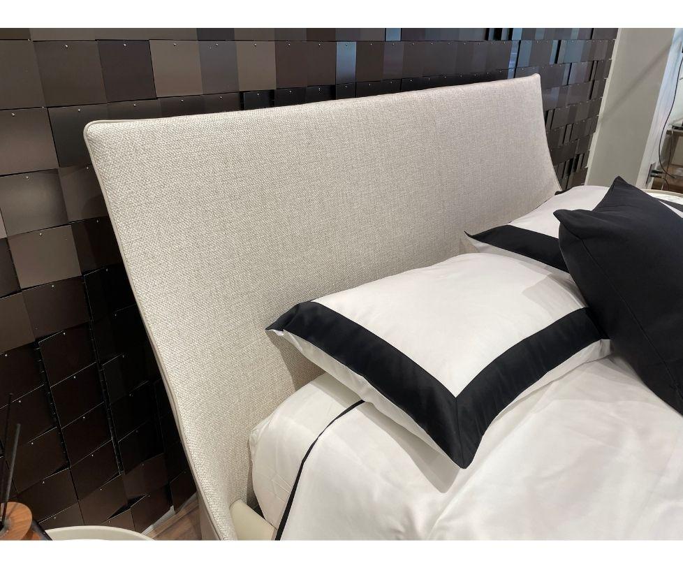 Altea Queen Bed Giorgetti Designed By Carlo Colombo w/ Leather and ...