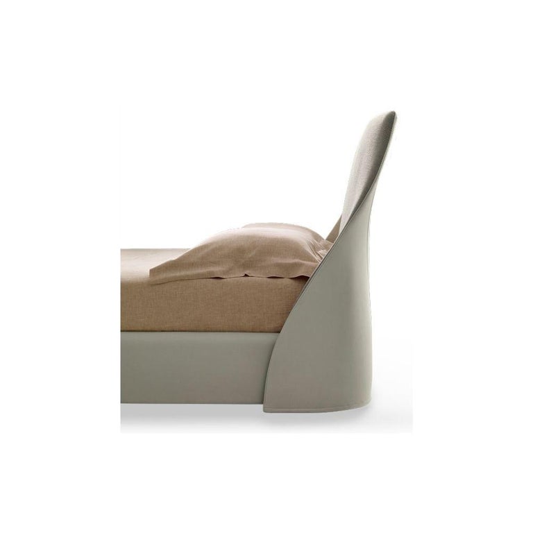Altea Queen Bed Giorgetti Designed By Carlo Colombo w/ Leather and ...