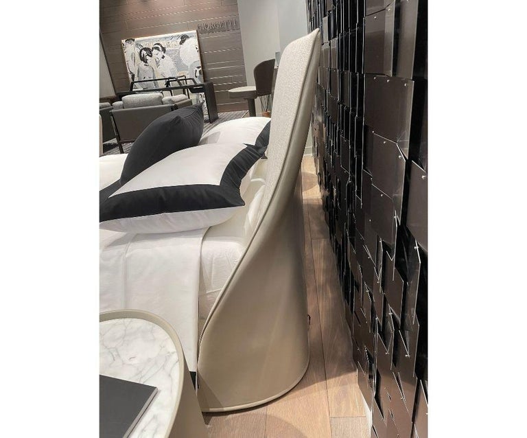 Altea Queen Bed Giorgetti Designed By Carlo Colombo w/ Leather and ...