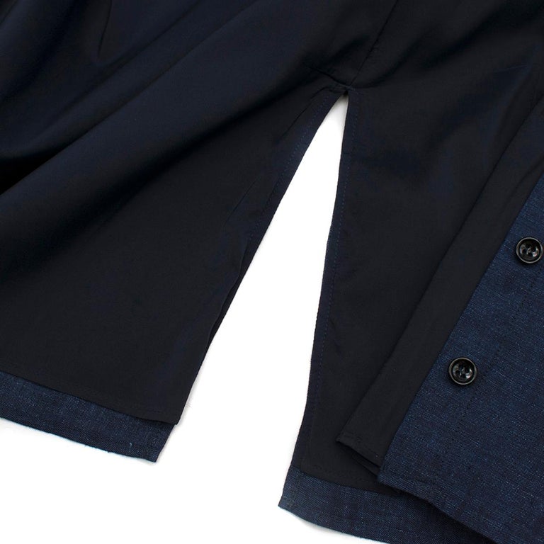 Altuzarra linen navy isar dress - Size US 4 For Sale at 1stDibs