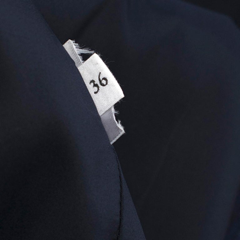 Altuzarra linen navy isar dress - Size US 4 For Sale at 1stDibs