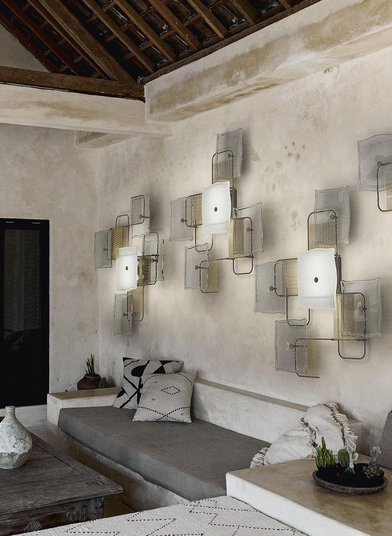 Customizable Alumina 7284 Wall Sconce in Glass, by Alessandro Piva from ...