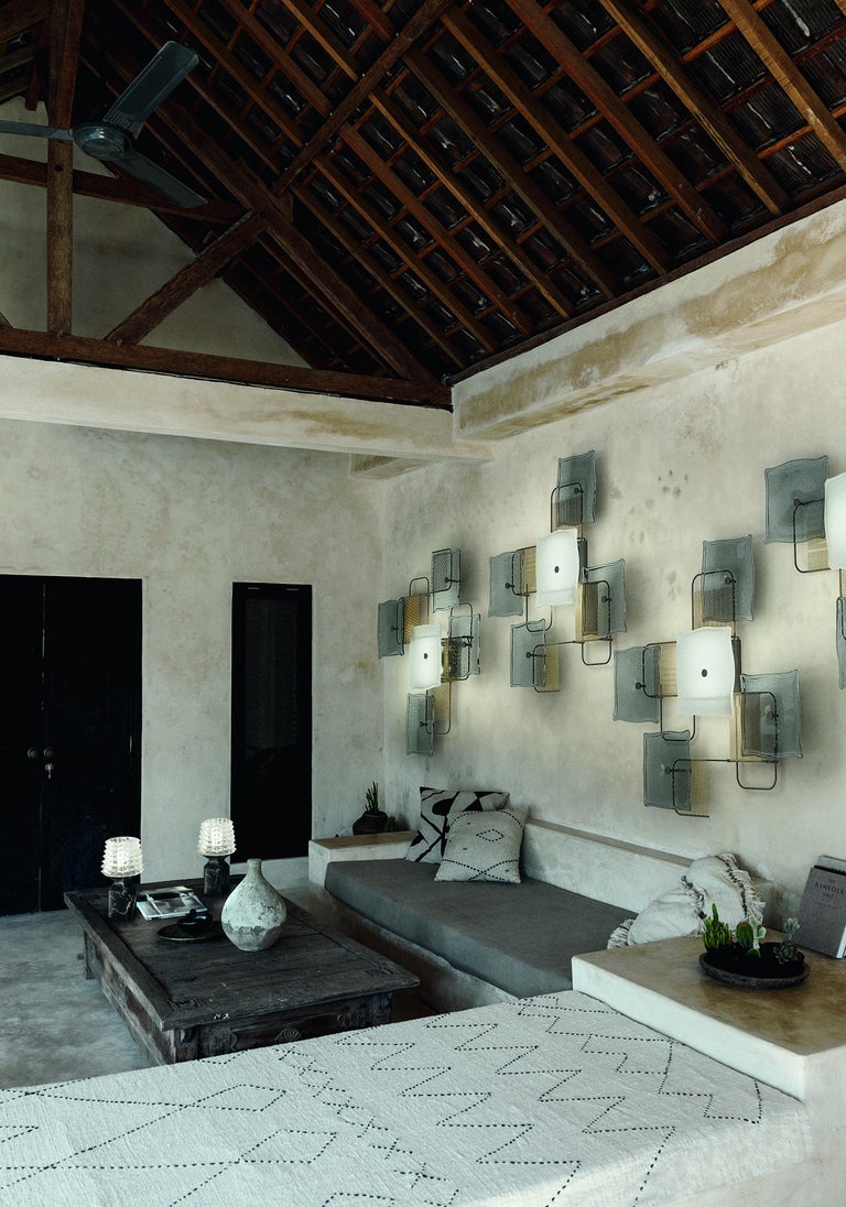 Customizable Alumina 7284 Wall Sconce in Glass, by Alessandro Piva from ...