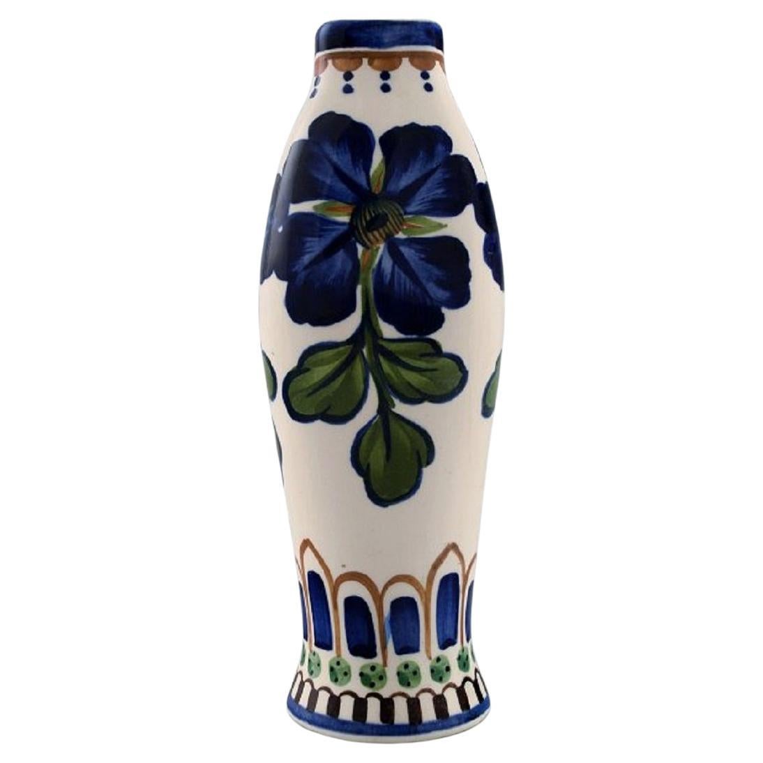 Large Goebel Vase in Porcelain with Gustav Klimt Floral Motif at 1stDibs