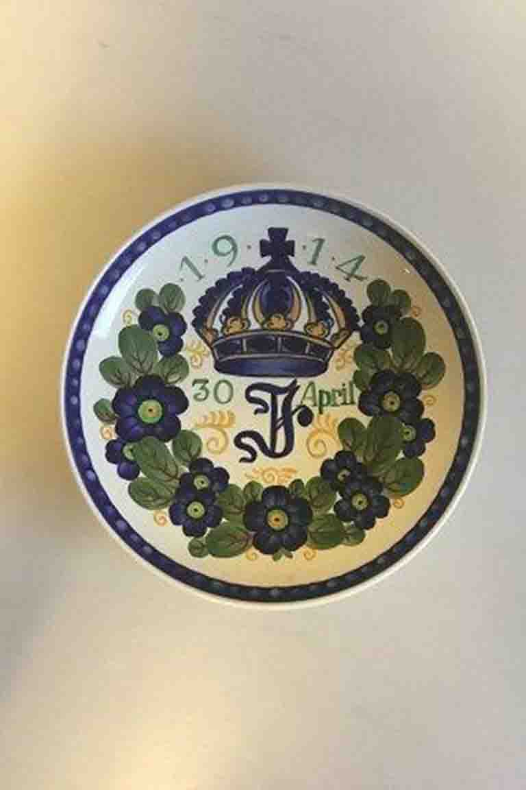 Aluminia Juliane Plate from 1914 For Sale at 1stDibs