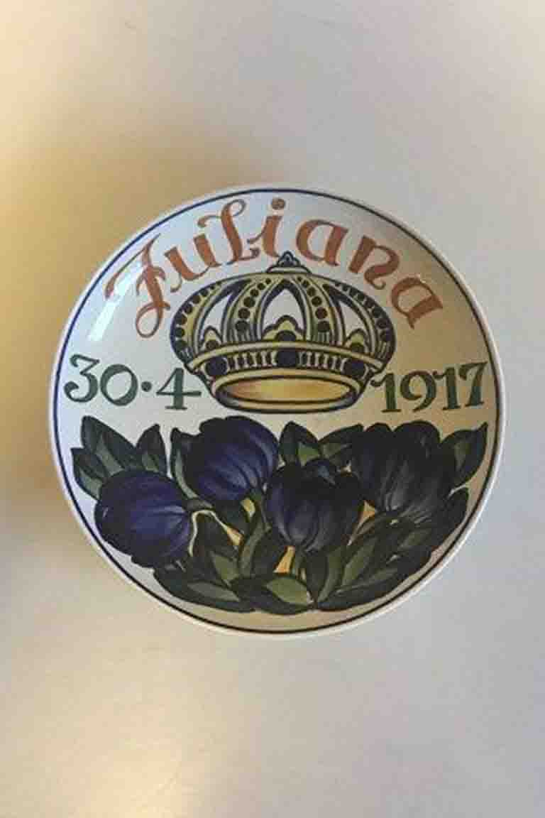 Aluminia Commemorative Plate Dutch Oranger Plate from 1913 at 1stDibs