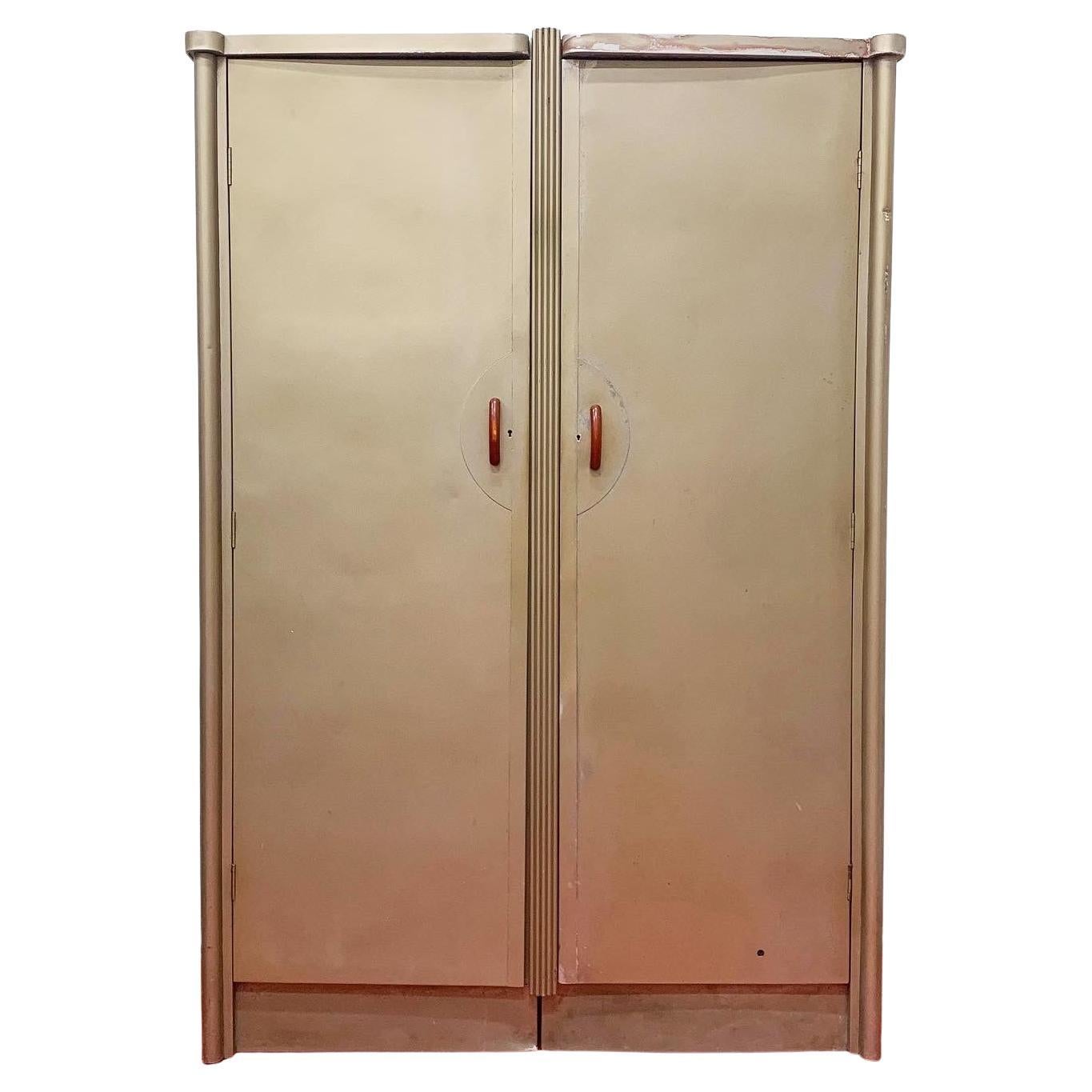 Antique British Wardrobe with Beveled Mirrors by H. Murray and Co. For ...