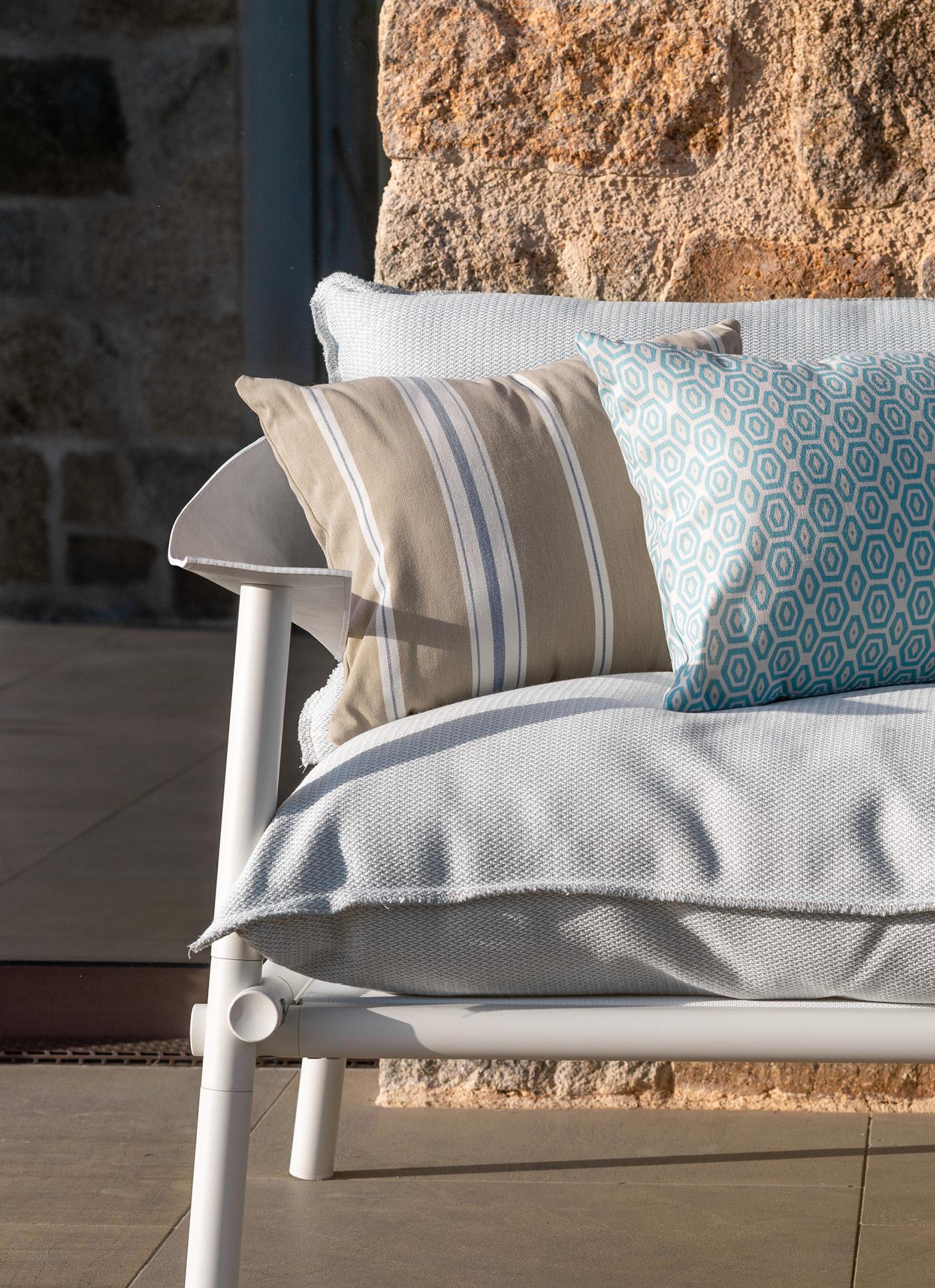 Aluminium and Eco-Leather EMU Terramare Two-Seat Sofa For Sale at 1stDibs