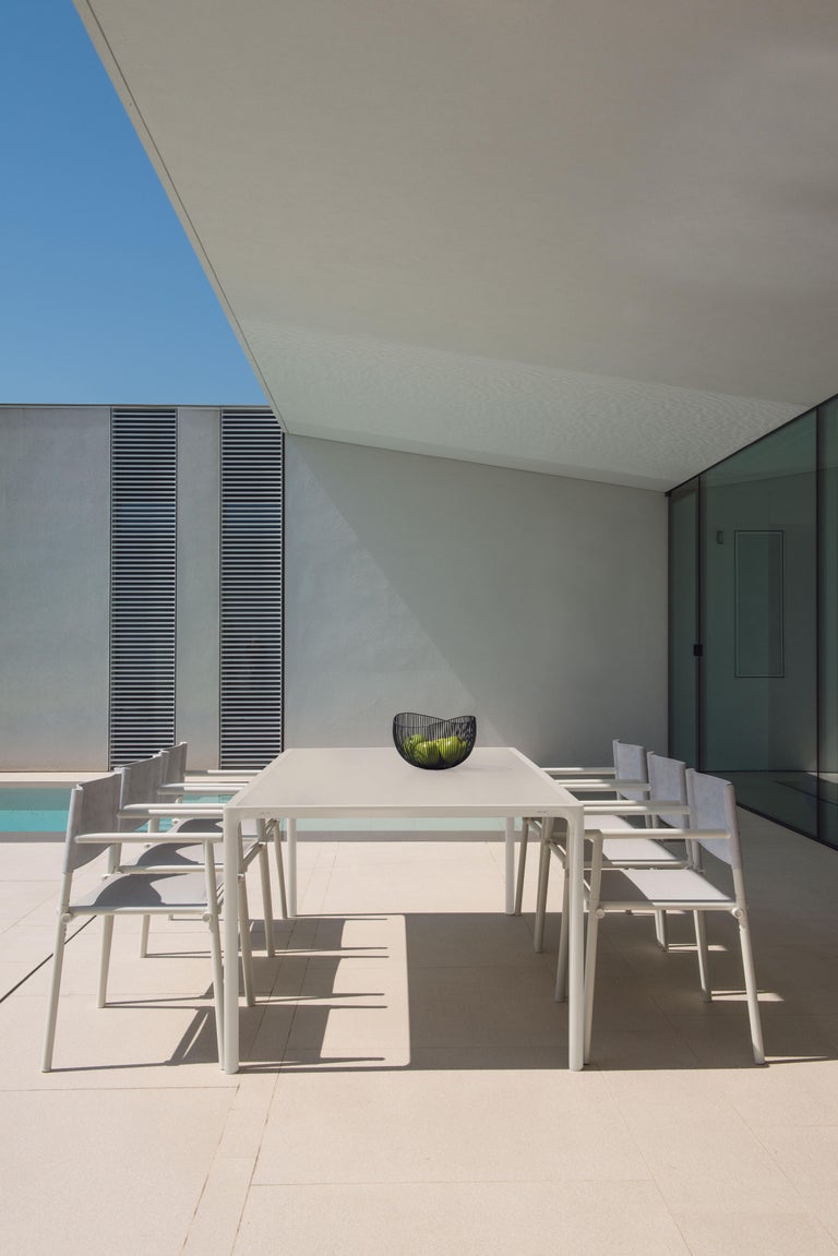 Aluminium EMU Terramare 8 Seats Gres Top Rectangular Table For Sale at 1stDibs