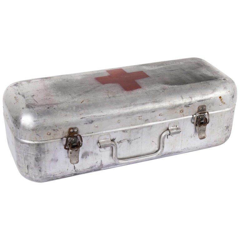 Aluminum Original Red Cross Survival Rations Box at 1stDibs
