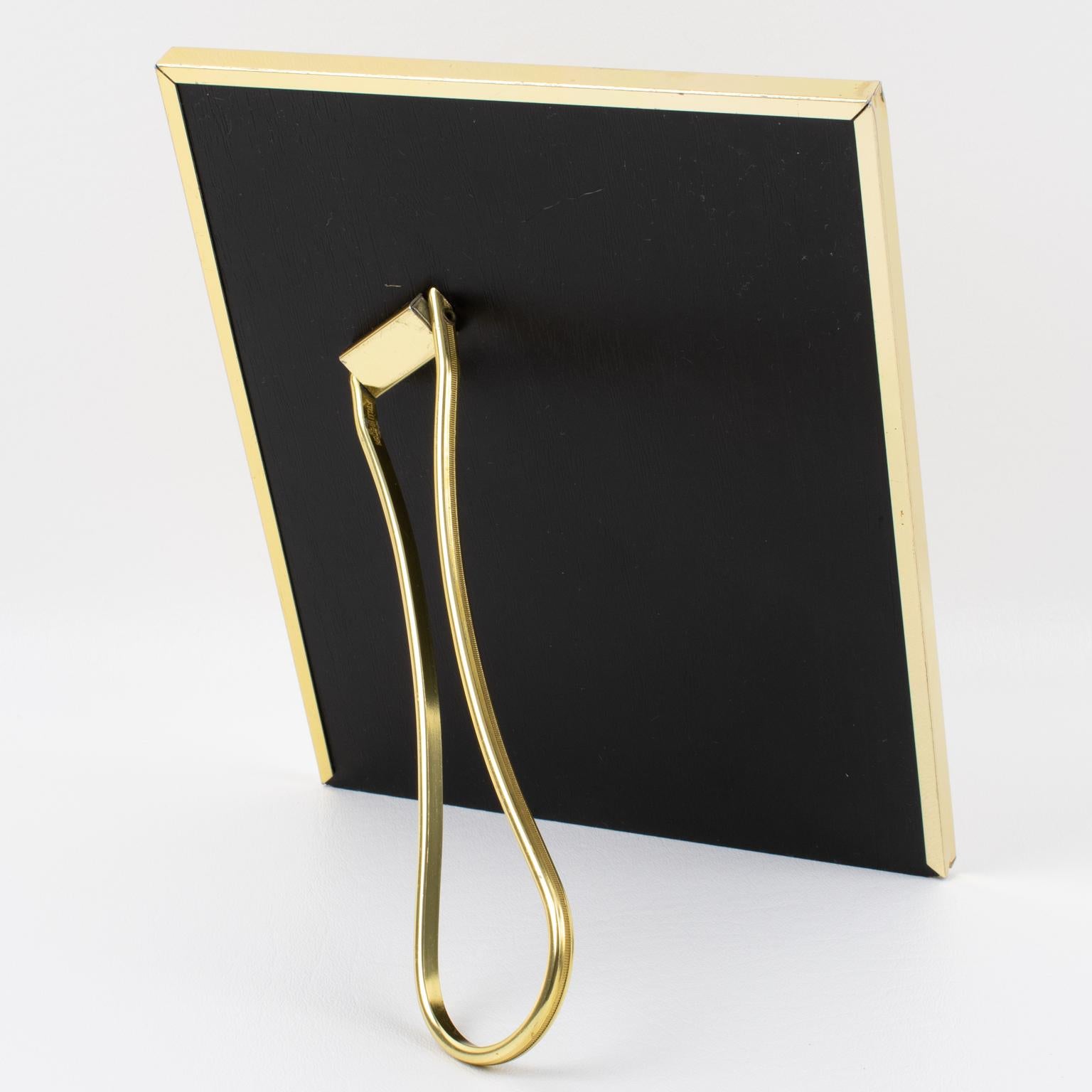 Aluminum and Formica Wood Picture Frame By Umberto Mascagni, Italy ...