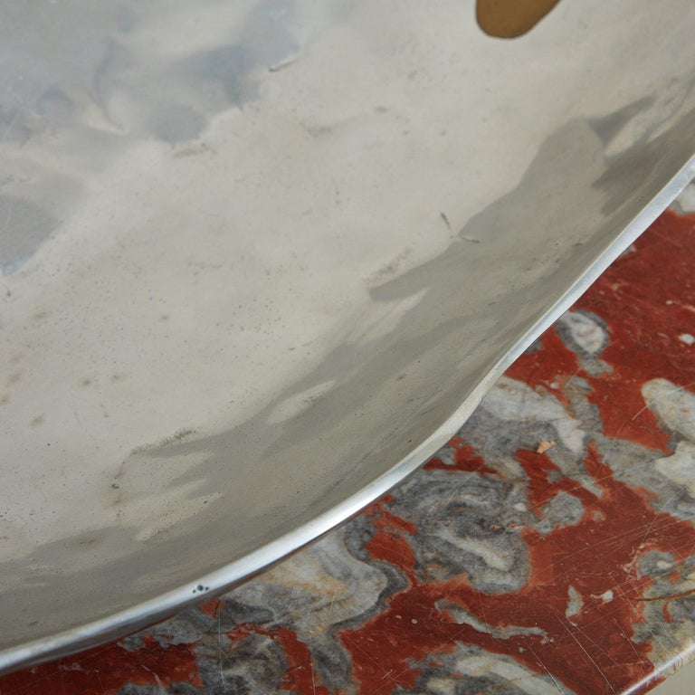 Aluminum + Brass Oval Tray by David Marshall, Spain 1980s For Sale at ...