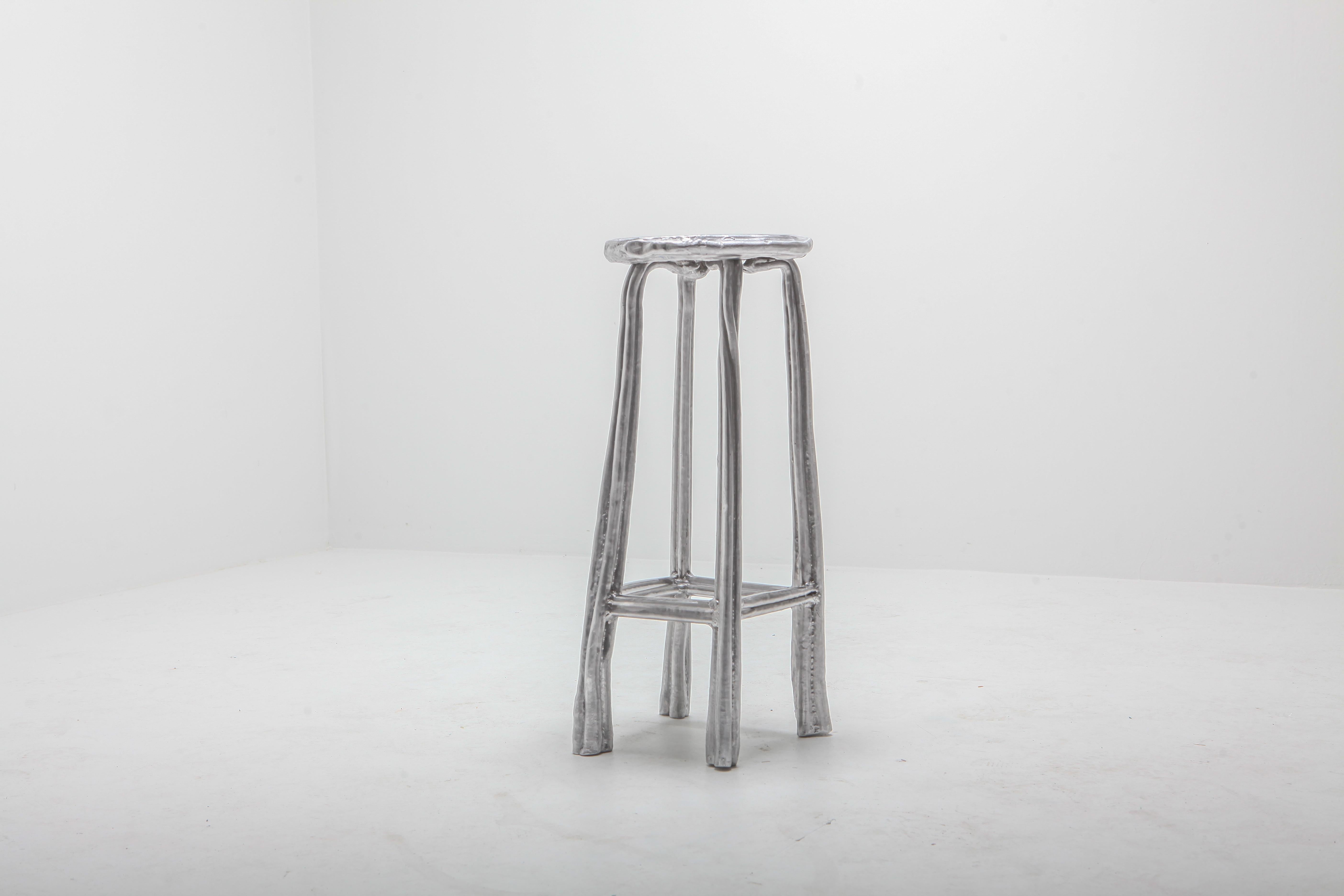 Aluminum Cast Bar Stool T-009 by Nicolas Erauw For Sale at 1stDibs ...