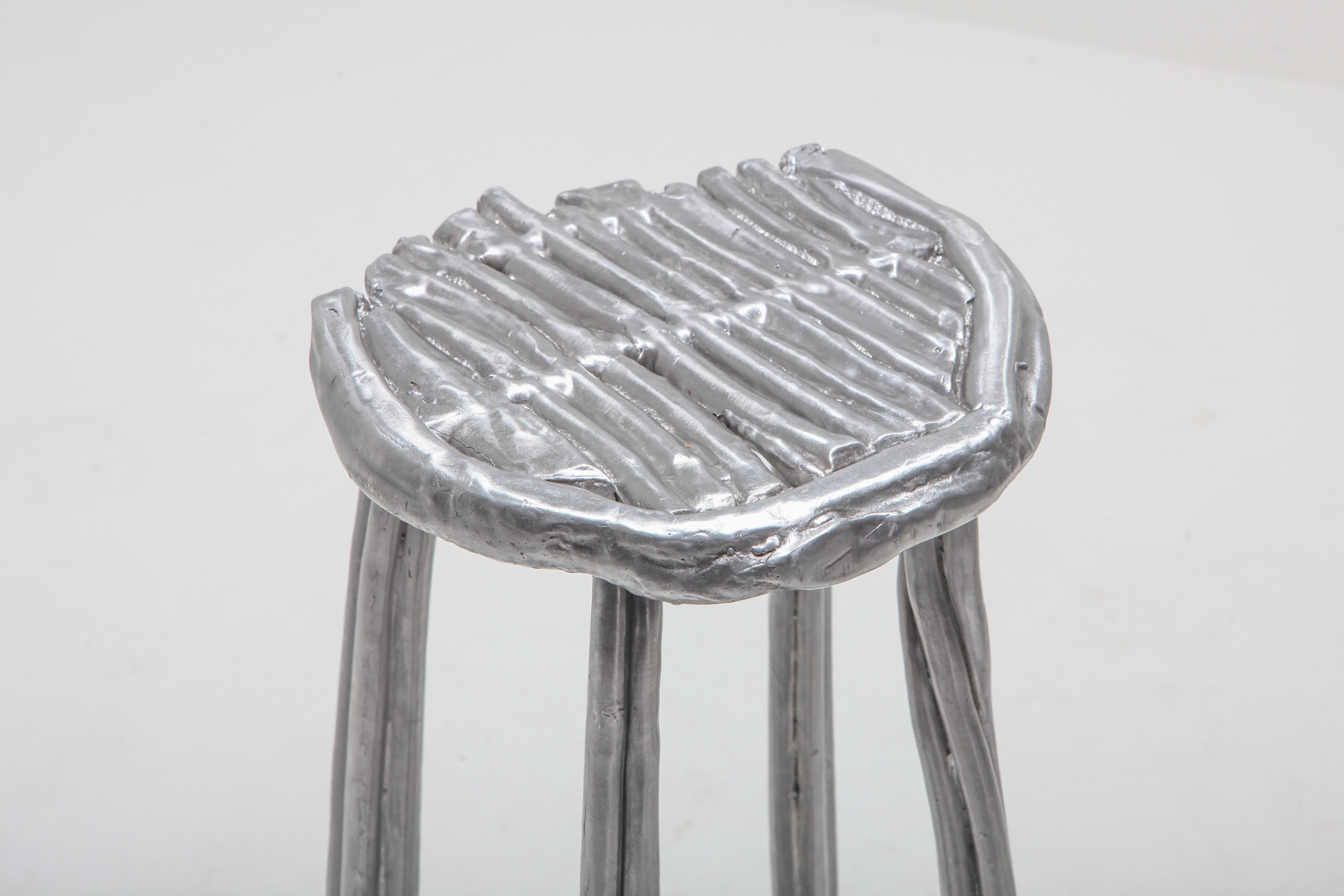 Aluminum Cast Bar Stool T-009 by Nicolas Erauw For Sale at 1stDibs ...