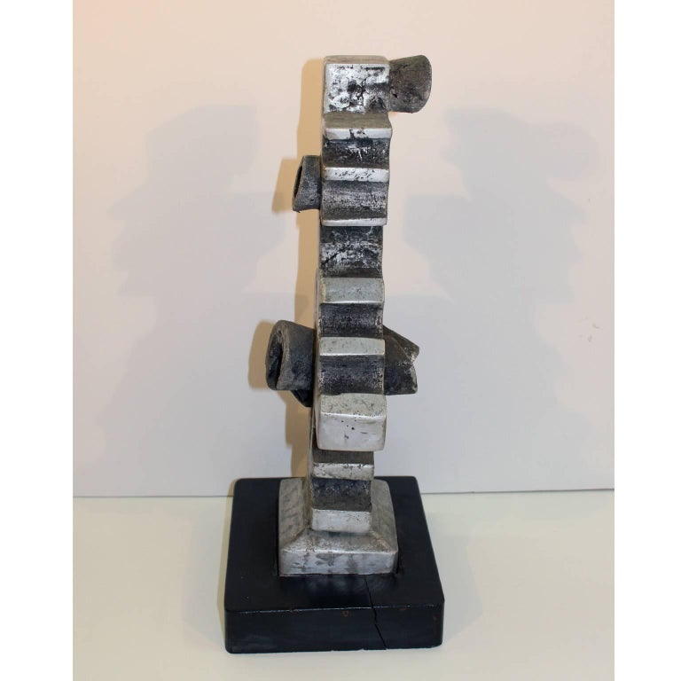Aluminium Cast Machine Age Sculpture For Sale at 1stDibs