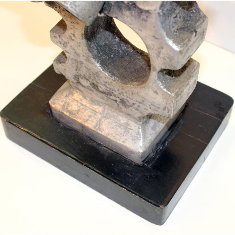 Aluminium Cast Machine Age Sculpture For Sale at 1stDibs