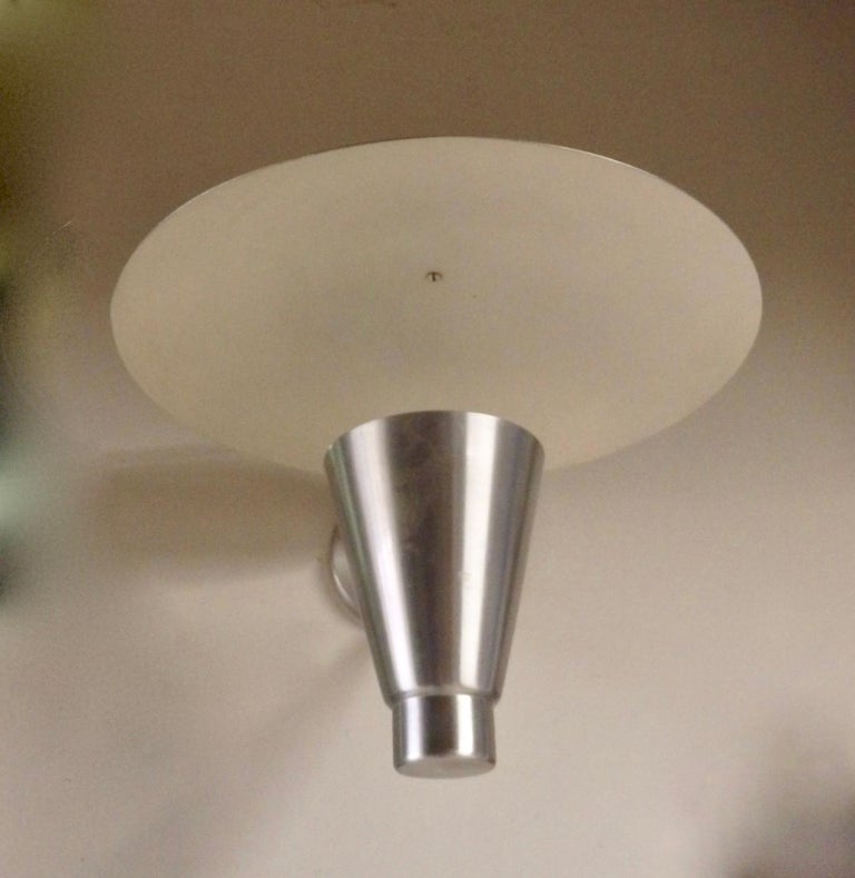 Aluminum Cone with Deflector Wall Sconce For Sale at 1stDibs