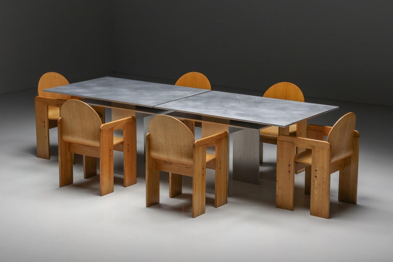 Aluminum Dining Table by Johan Viladrich, France, 2020 For Sale at 1stDibs