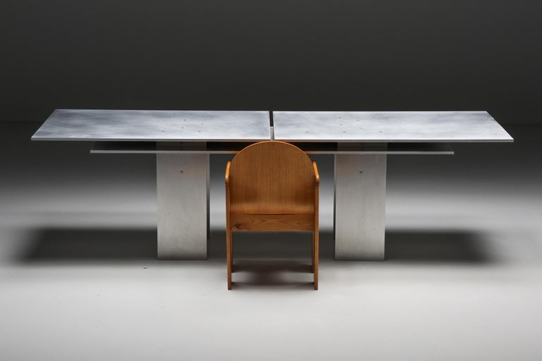 Aluminum Dining Table by Johan Viladrich, France, 2020 For Sale at 1stDibs