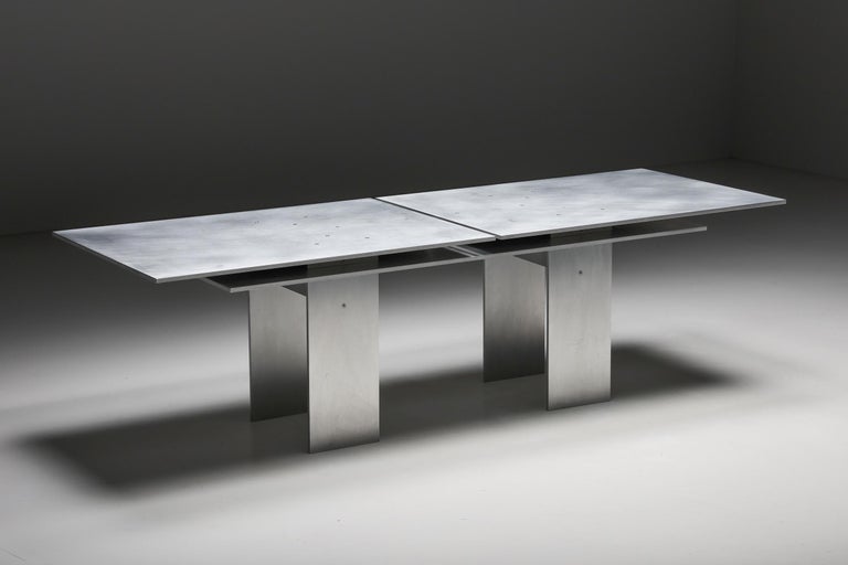 Aluminum Dining Table by Johan Viladrich, France, 2020 For Sale at 1stDibs