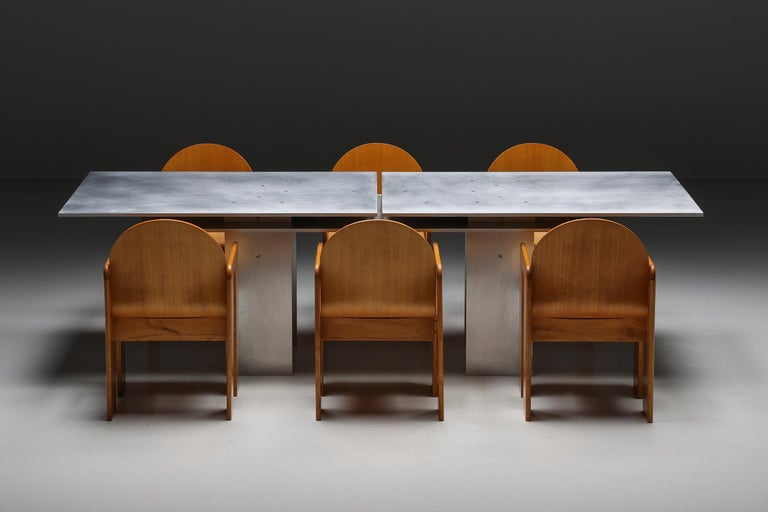 Aluminum Dining Table by Johan Viladrich, France, 2020 For Sale at 1stDibs
