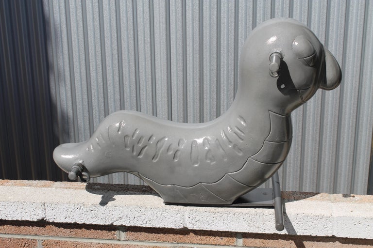 Aluminum Inchworm Playground Toy Sculpture at 1stDibs