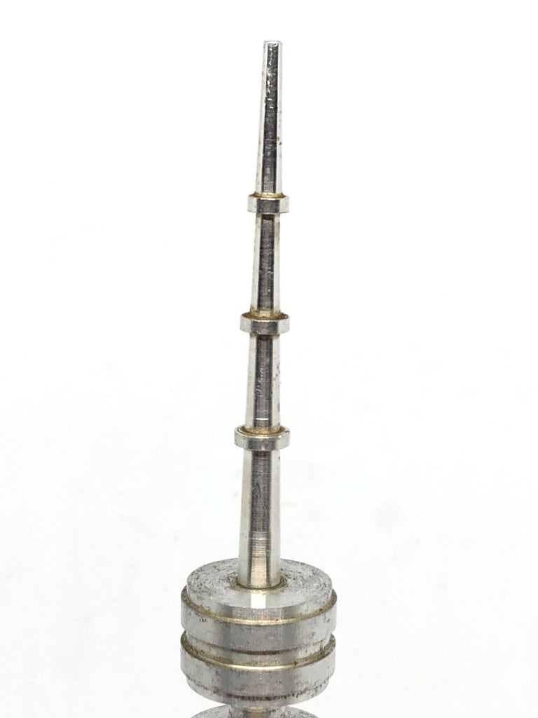 Aluminum Munich TV Television Tower Scale Design Model, 1970s at 1stdibs