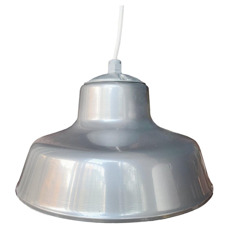 Aluminum Pendant Ceiling Lamp by American Fluorescent For Sale at 1stDibs
