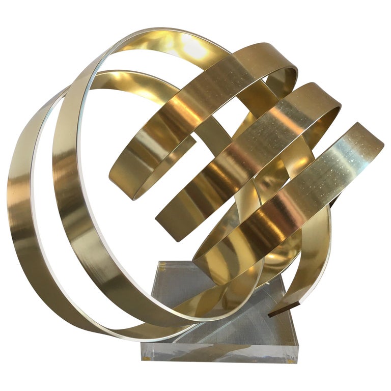Aluminum Ribbon Sculpture by Dan Murphy For Sale at 1stDibs