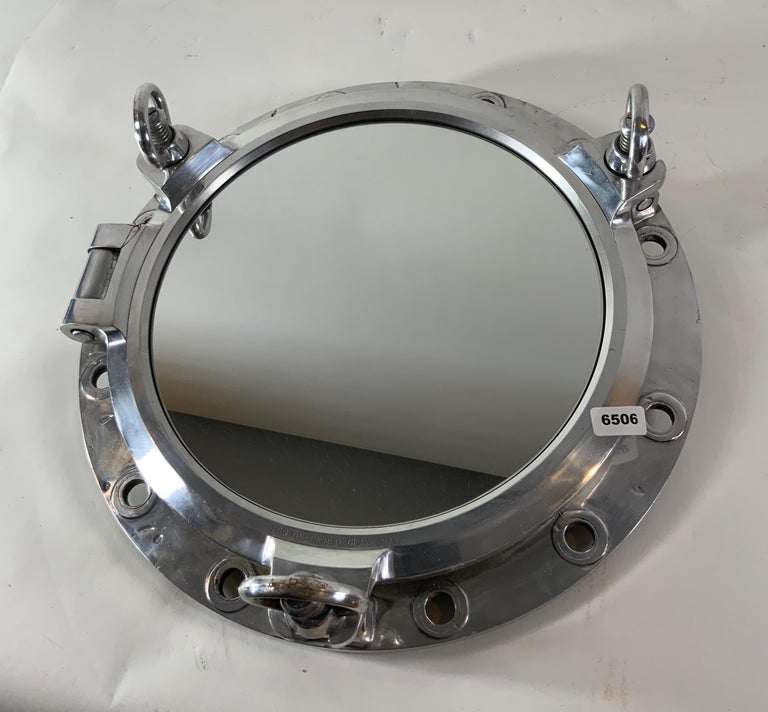 Aluminum Ship's Porthole Mirror For Sale at 1stDibs
